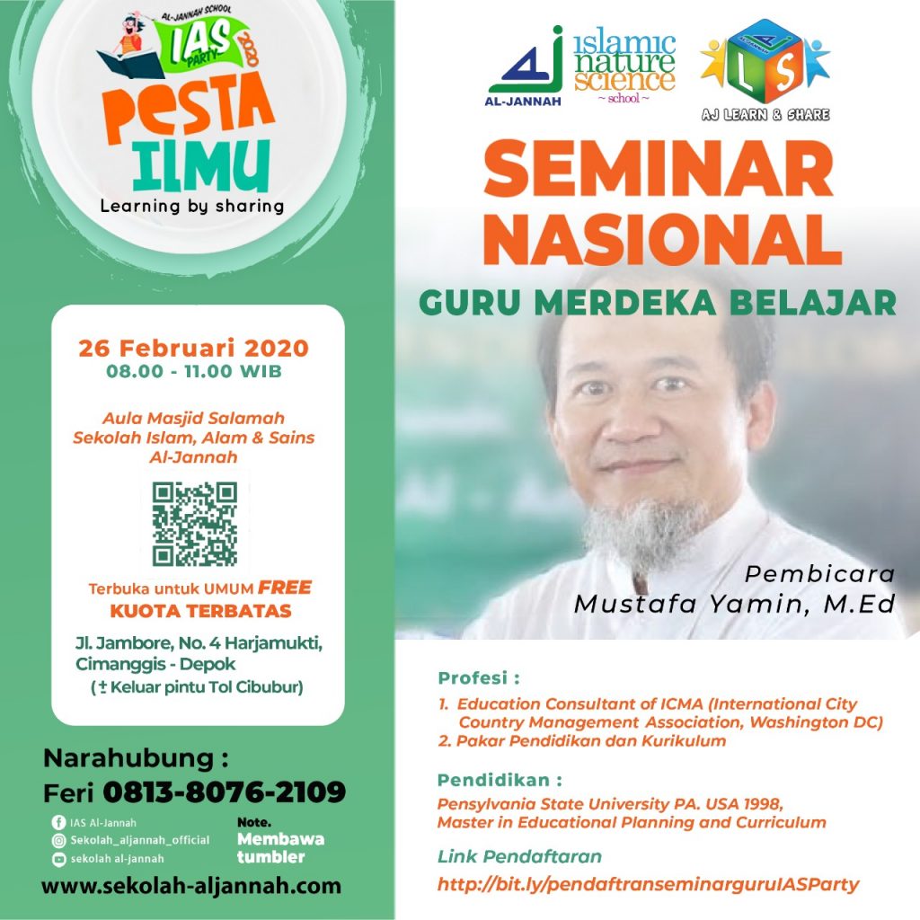 Pendaftaran Seminar Guru Merdeka Belajar – Sekolah Al-Jannah : Islamic ...
